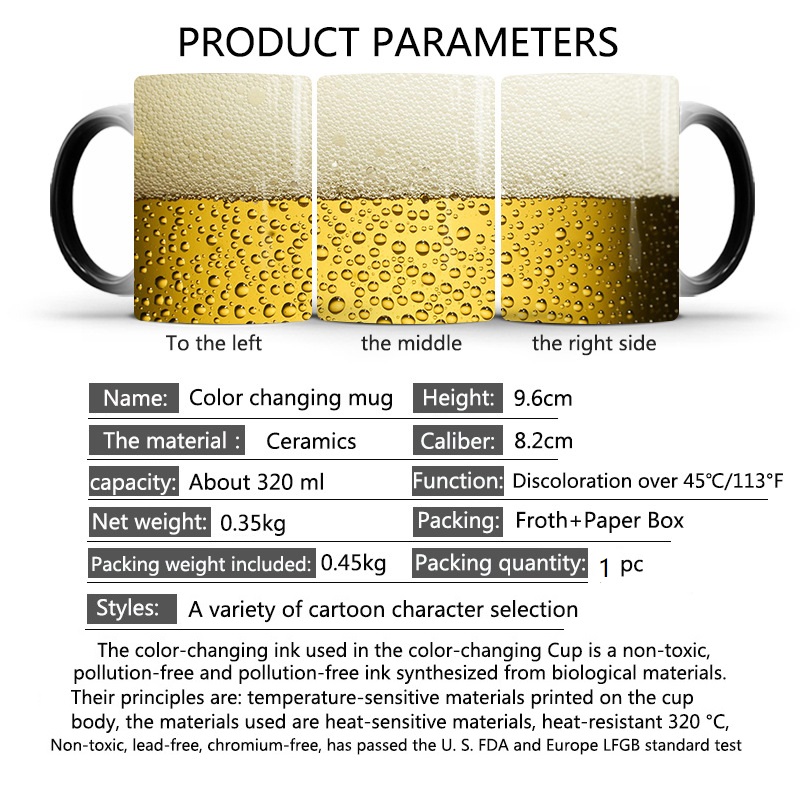 Heat Activated Color Changing Mug - Unicun